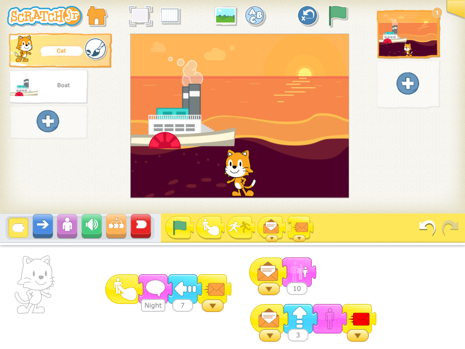 【オンライン講座】英語版eJr Programming「ScratchJr: Let’s Go for a Night Cruise on ...