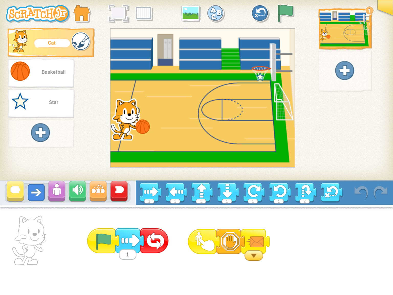 【オンライン講座+作り方説明】英語版eJr Programming「Lesson 5: Let’s Create a Basketball ...