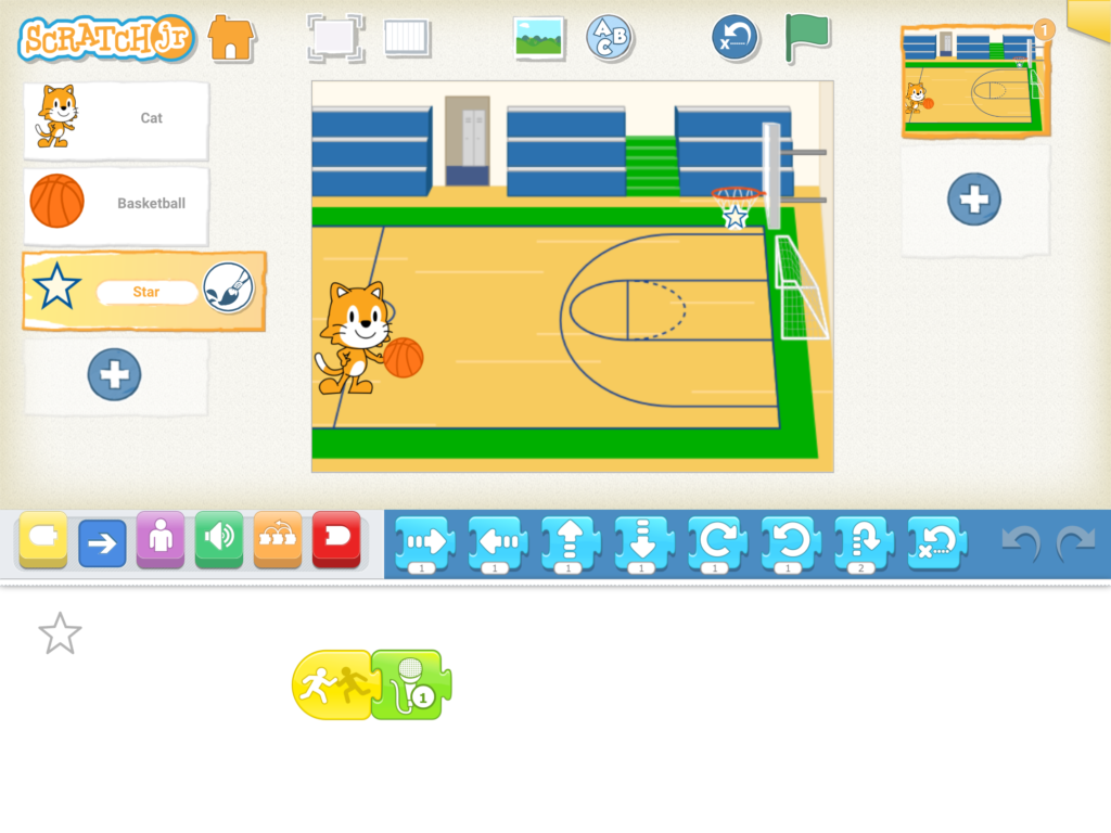 【オンライン講座+作り方説明】英語版eJr Programming「Lesson 5: Let’s Create a Basketball ...